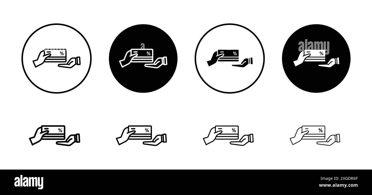 Take credit icon vector logo set collection for web app ui Stock Vector ...