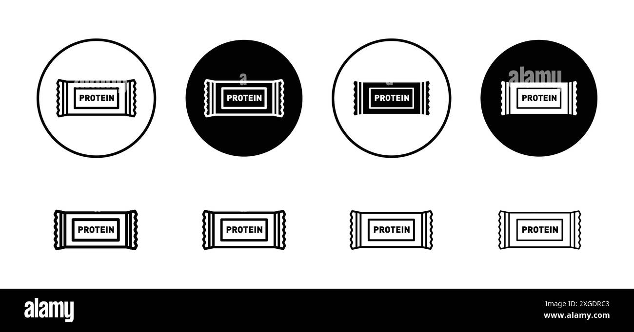 Protein bar icon outline Cut Out Stock Images & Pictures - Alamy