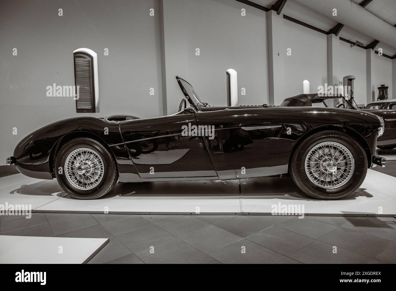 Austin Healey 100M BN2 1955 car in the Franschhoek Motor Museum Stock ...