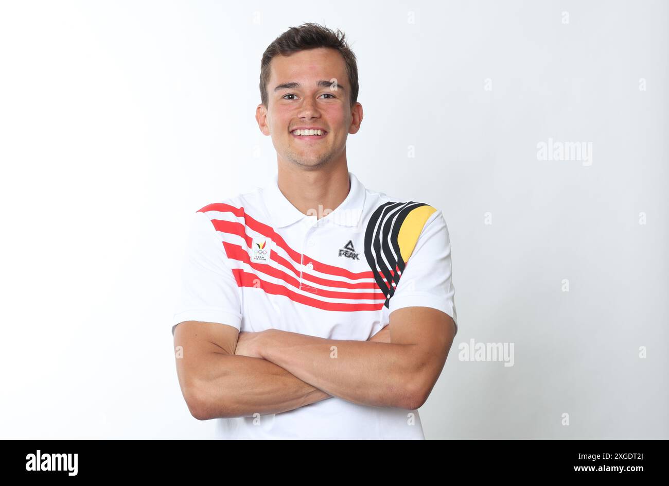 Maxime Van Oost pictured during a photoshoot for the Belgian Olympic ...