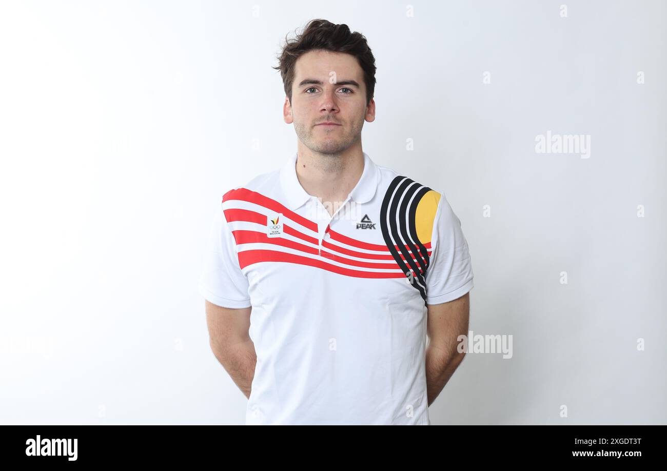 Belgian hockey player Loïc Van Doren pictured during a photoshoot for ...