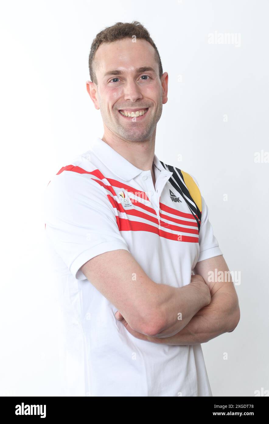 Brussels, Belgium. 08th July, 2024. Belgian athlete Robin Vanderbemden pictured during a ...
