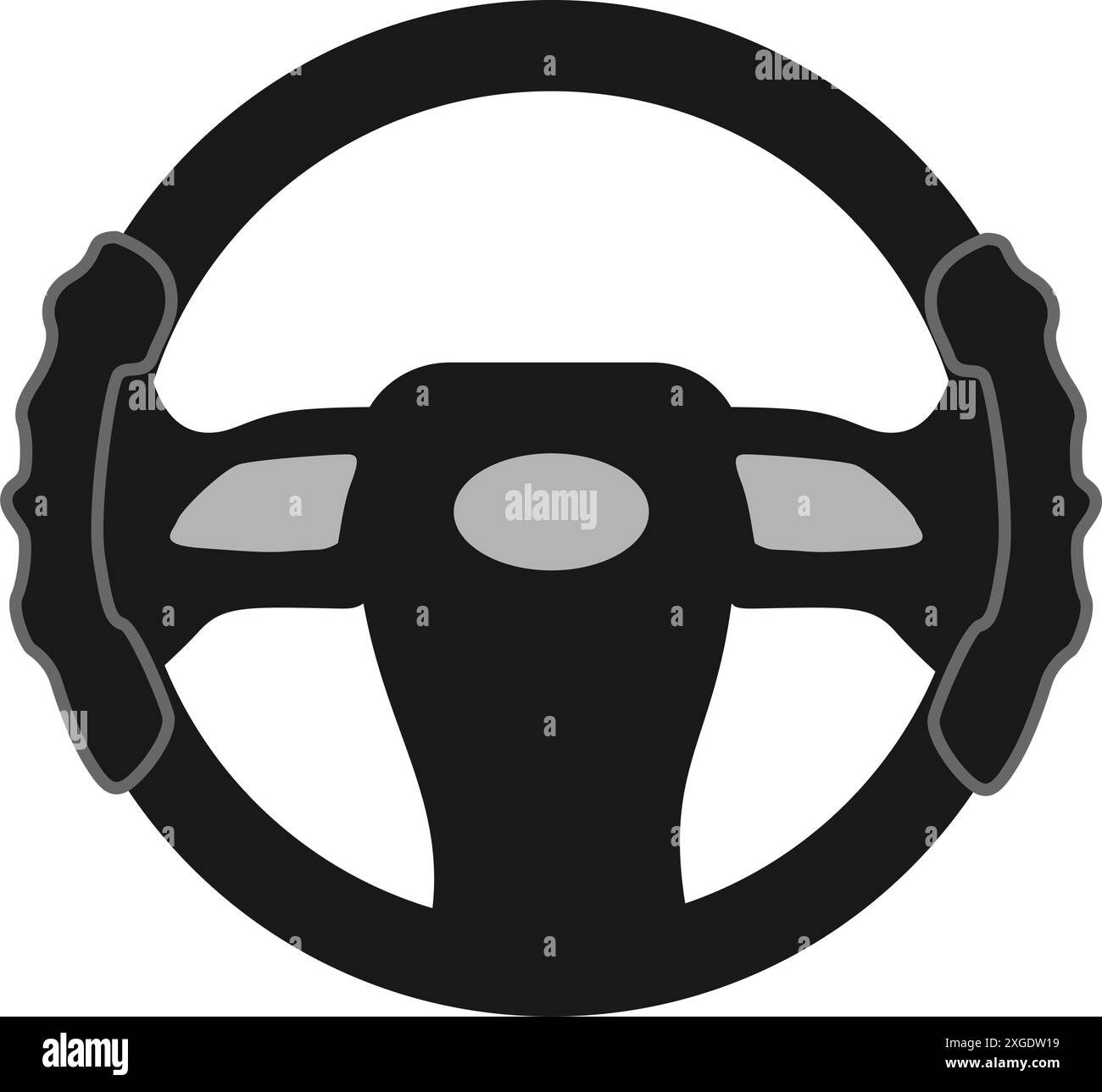 Race driver steering wheel Black and White Stock Photos & Images - Alamy