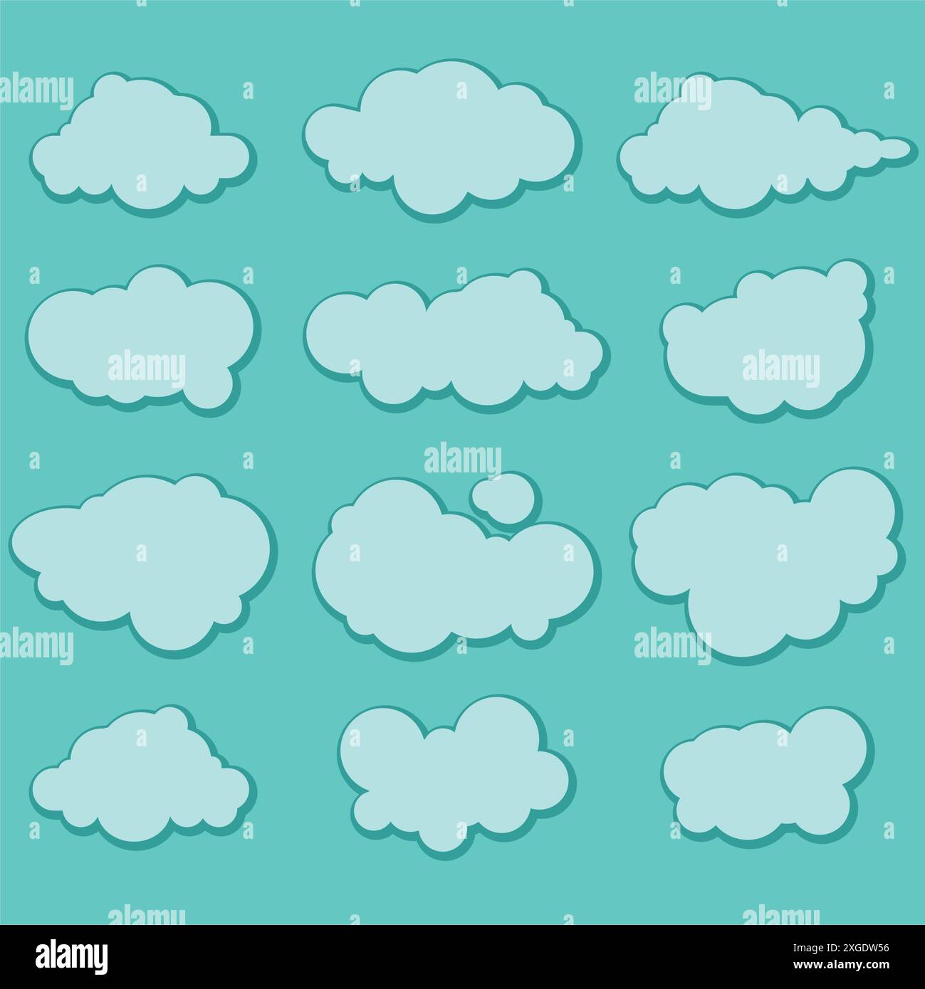 Fluffy overcast Stock Vector Images - Alamy