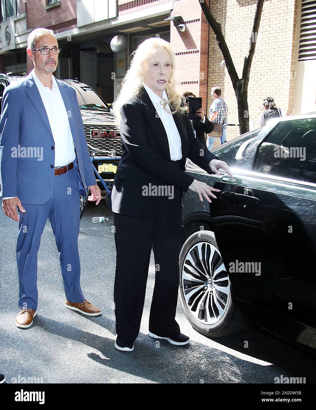 New York, USA. July 08, 2024 Faye Dunaway on Live with Kelly & Mark to ...