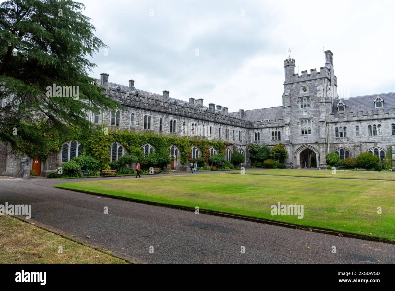 University college Cork education main building and gardens. Ireland ...