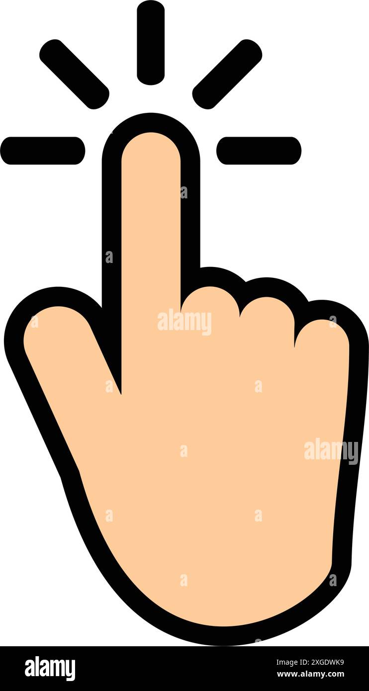 Human hand outline Cut Out Stock Images & Pictures - Alamy
