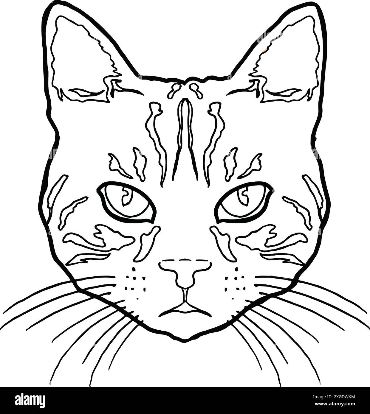 Cute cat head animal Cut Out Stock Images & Pictures - Alamy