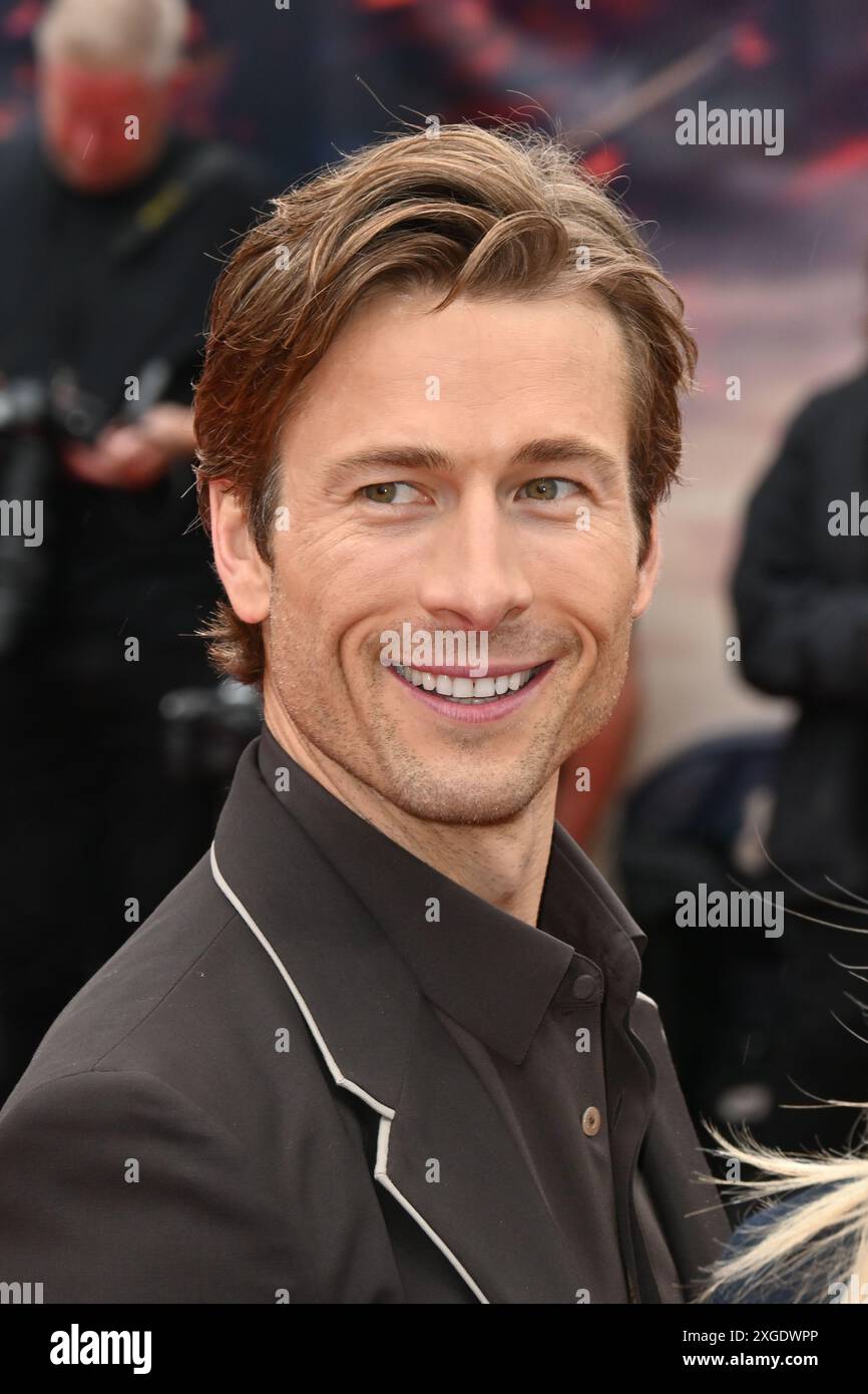 London, UK. 8th July, 2024. Glen Powell at European Premiere of ...