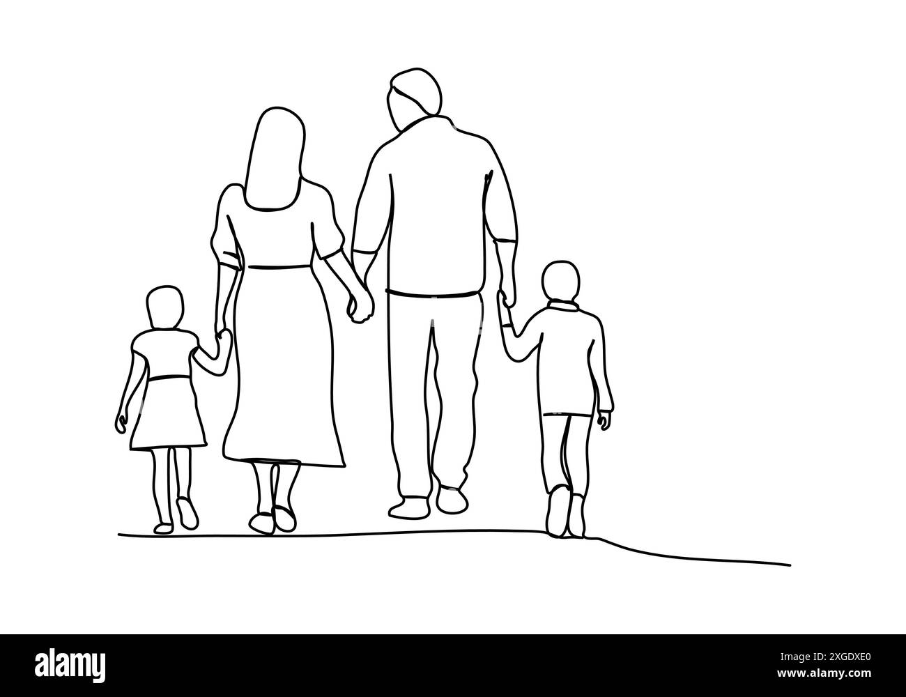 Son walks Stock Vector Images - Alamy