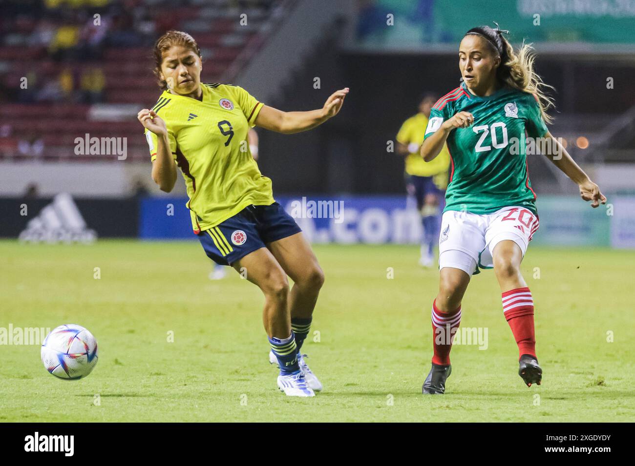 Gabriela Rodriguez of Colombia and Paola Chavero of Mexico during the ...