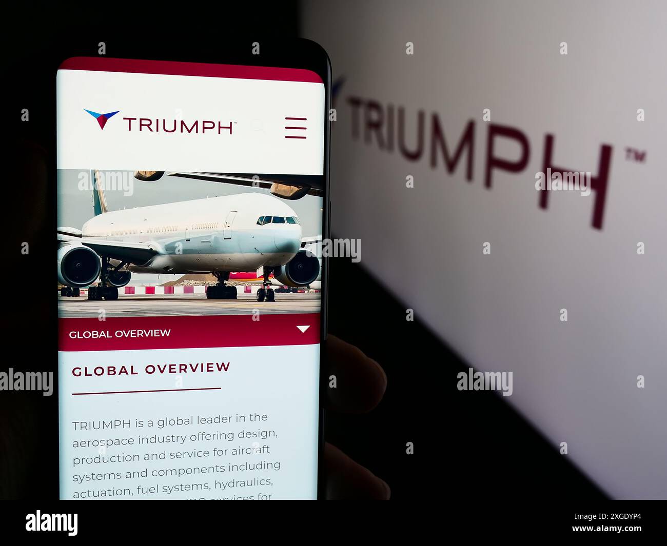 Triumph logo hi-res stock photography and images - Alamy