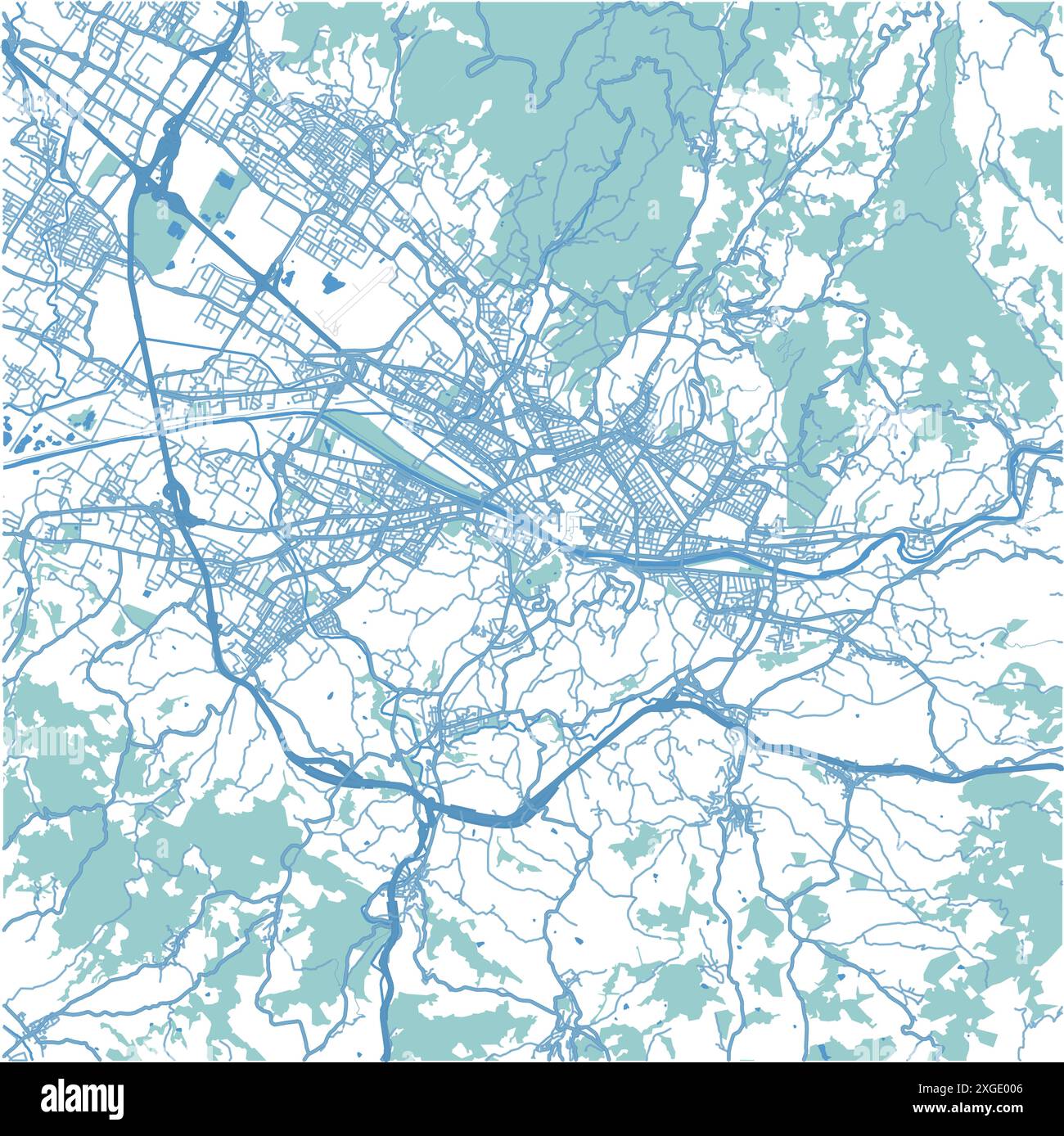 Florence roads Stock Vector Images - Alamy