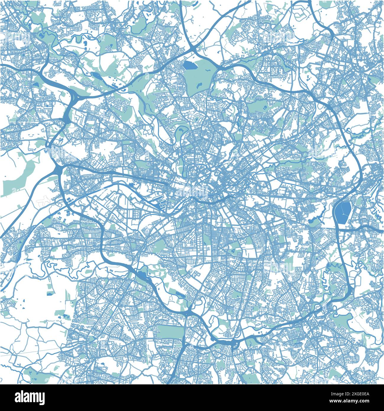 Manchester map hi-res stock photography and images - Alamy