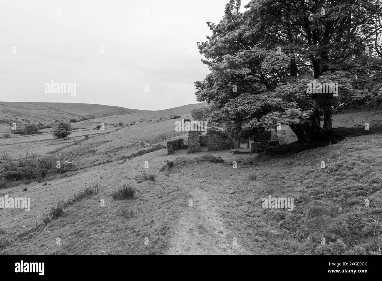 Exmoor national park and people Black and White Stock Photos & Images ...