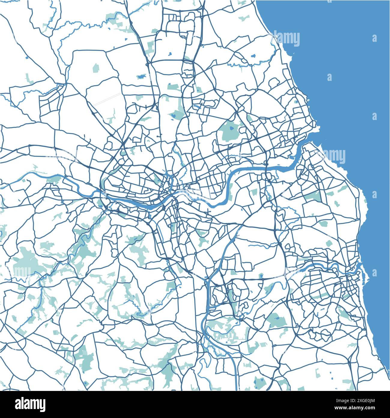 Newcastle map hi-res stock photography and images - Alamy