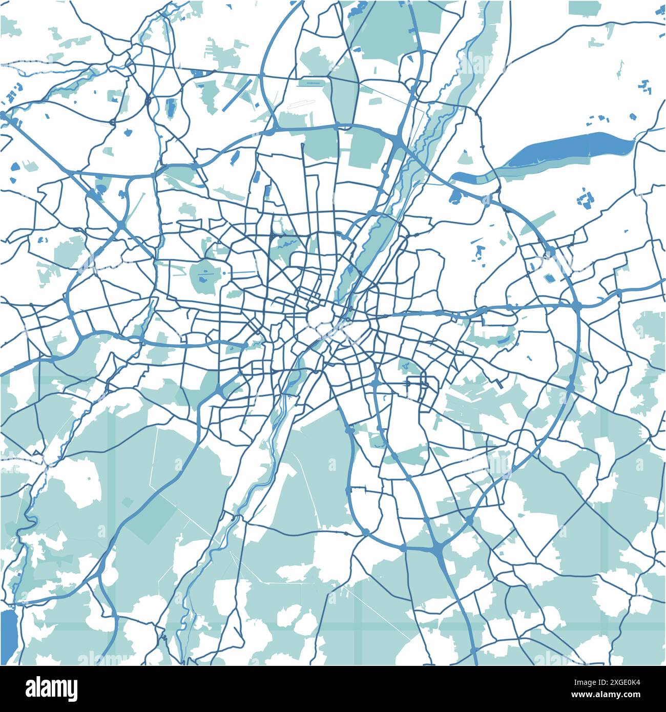 Munich outline map hi-res stock photography and images - Alamy
