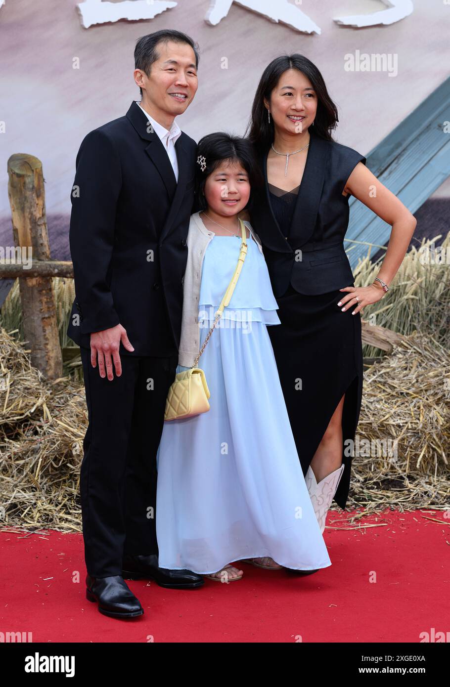 London, UK. July 8th, 2024. Lee Isaac Chung and family arriving at the ...