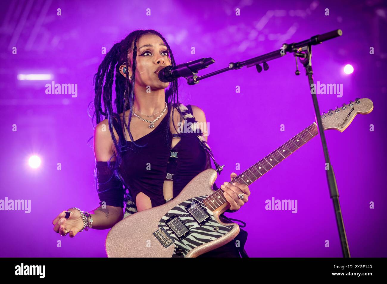 Oslo, Norway. 28th, June 2024. The English rock duo Nova Twins performs ...