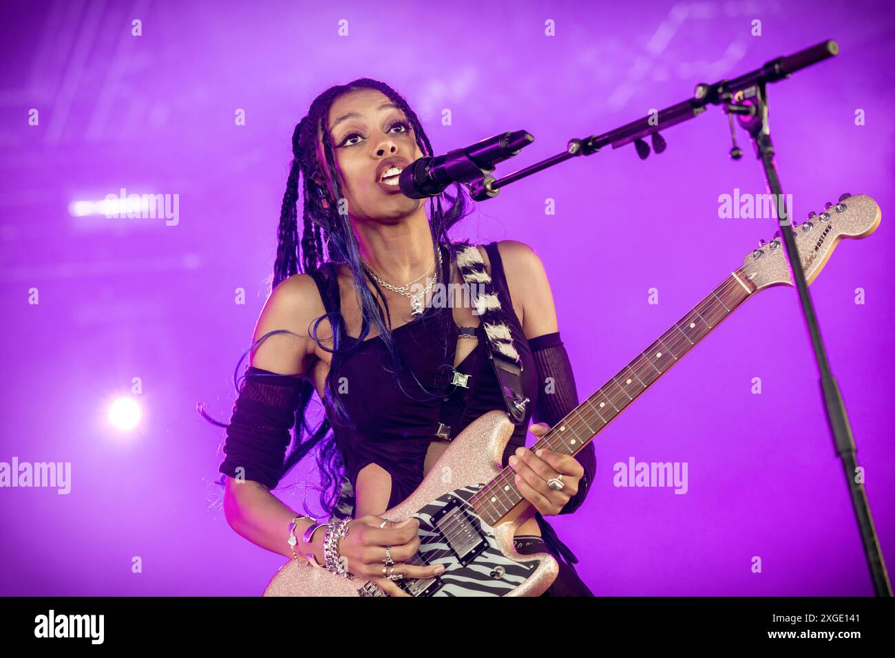 Oslo, Norway. 28th, June 2024. The English rock duo Nova Twins performs ...