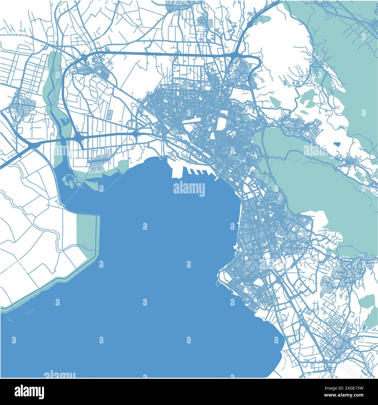 Map of thessaloniki Stock Vector Images - Alamy