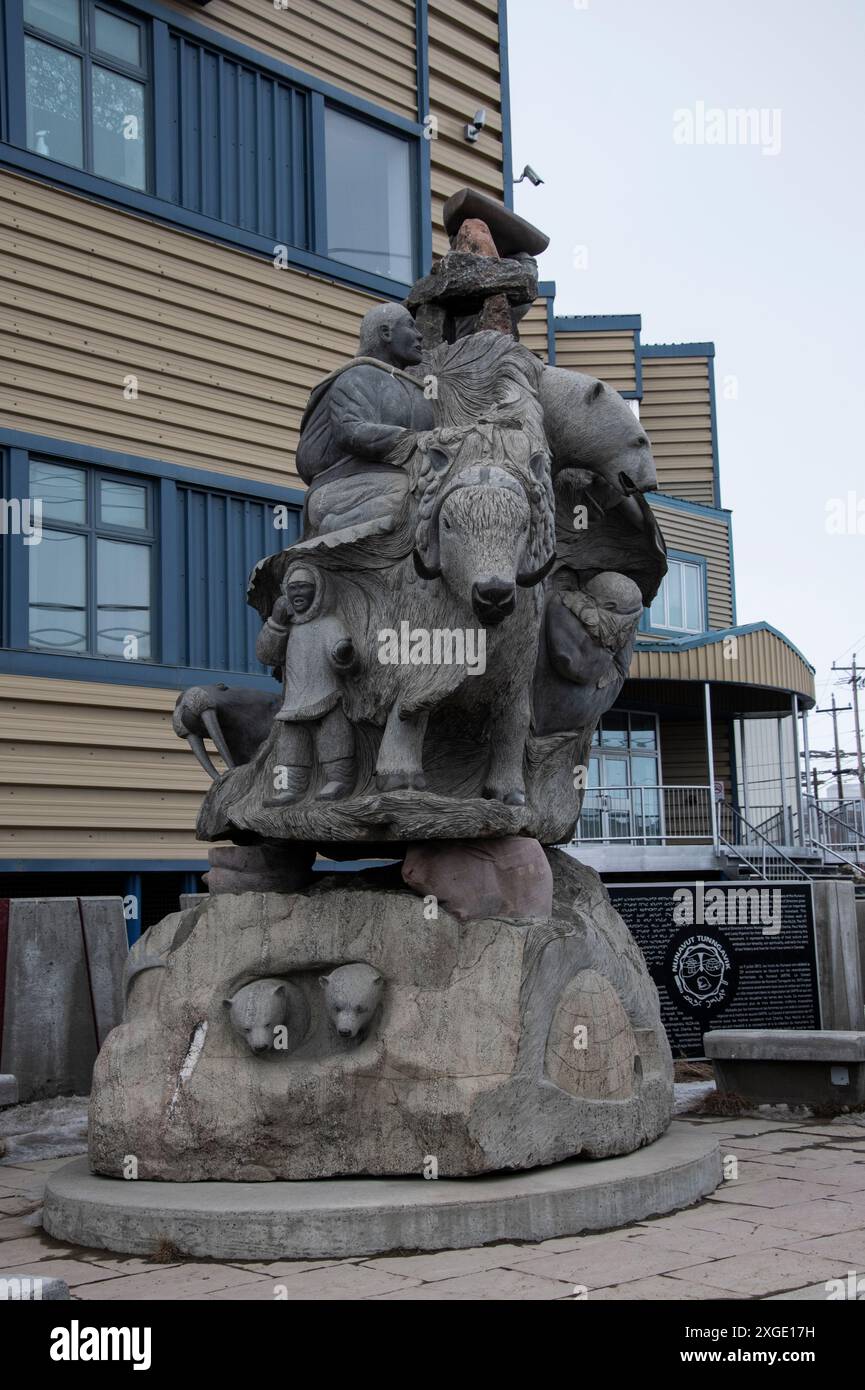 Sculpture celebrating Inuit culture and reclaiming Inuit homeland at ...