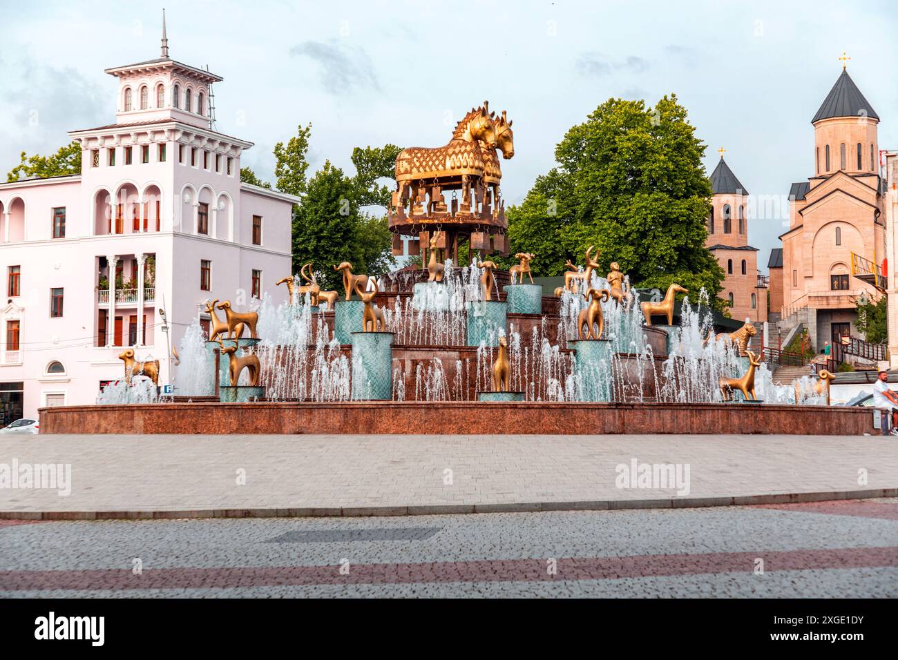 Kutaisi, Georgia - June 15, 2024: Colchis or Kolkha Fountain with ...