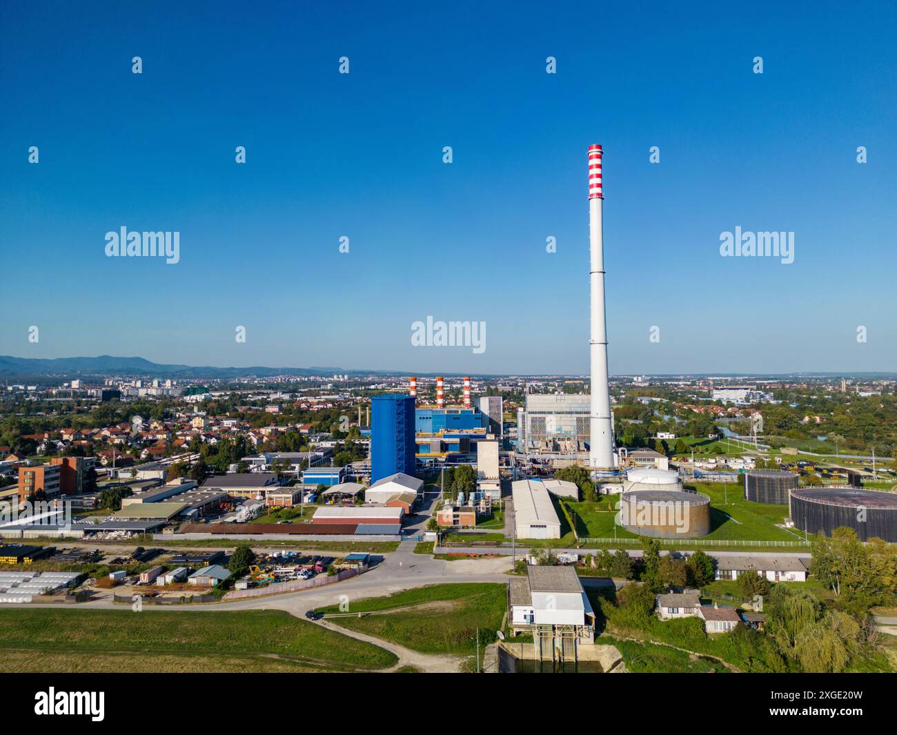 Aerial drone flying houses in hi-res stock photography and images - Alamy