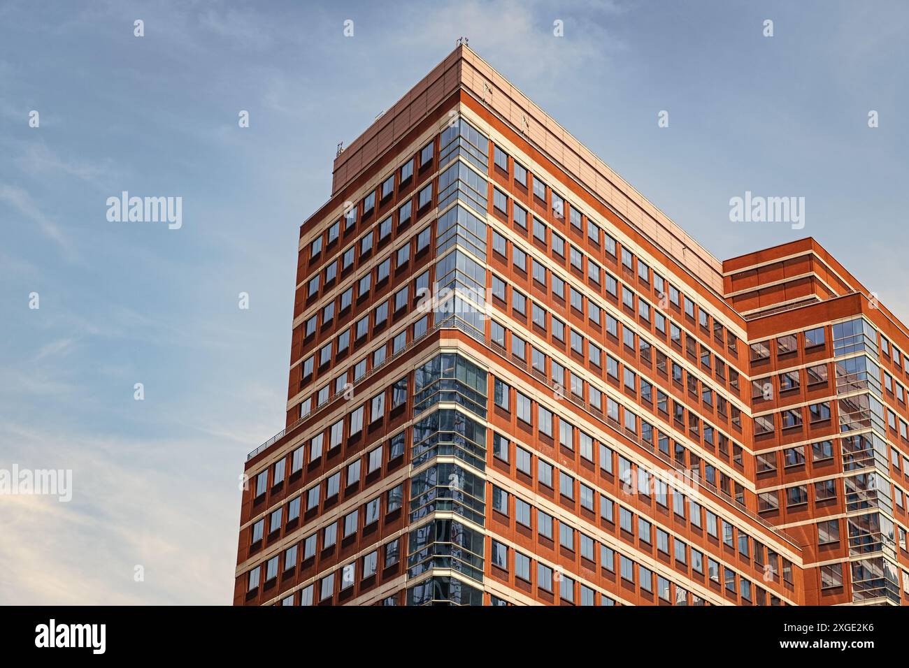 city downtown with skyscraper. office building exterior. skyscraper ...