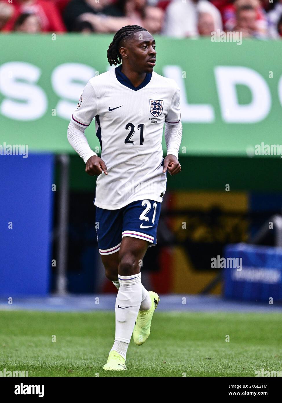 DUSSELDORF, GERMANY - JULY 6: Eberechi Eze of England during the UEFA ...