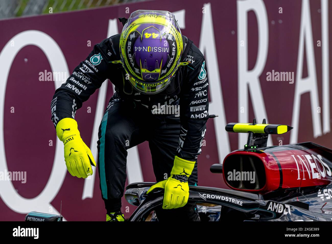 Silverstone, United Kingdom, 08th Jul 2024, Lewis Hamilton, from the ...