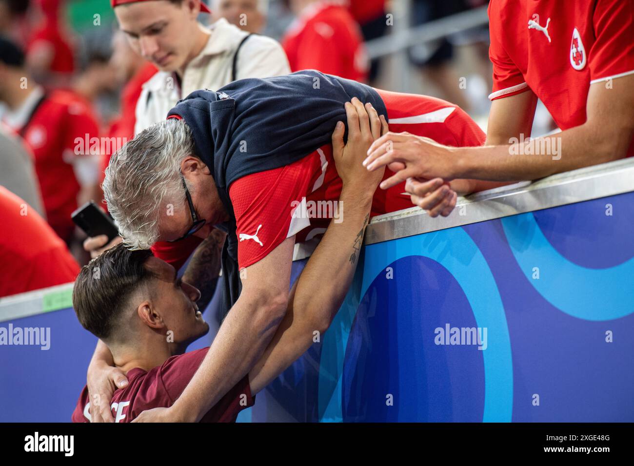 DUSSELDORF, GERMANY - JULY 6: Cedric Zesiger of Switzerland dejected ...