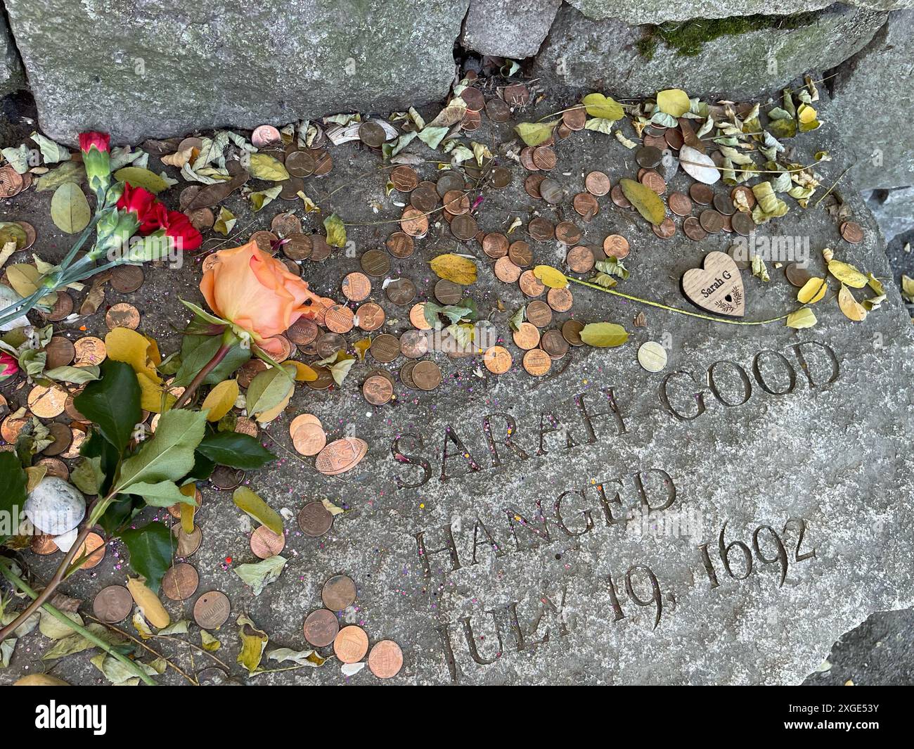 Salem witch trial memorial hi-res stock photography and images - Alamy