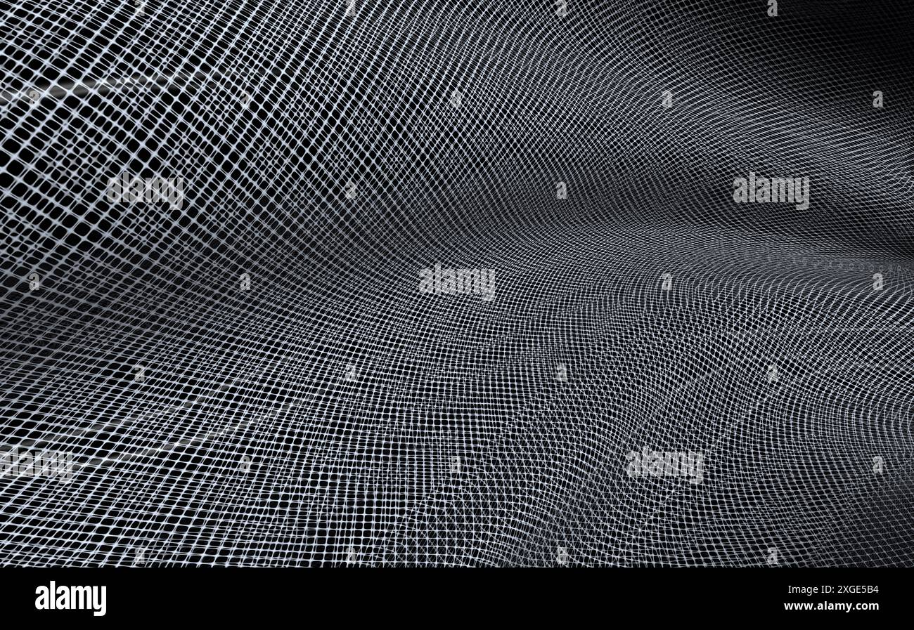 Cyber Wave , cgi Stock Photo - Alamy