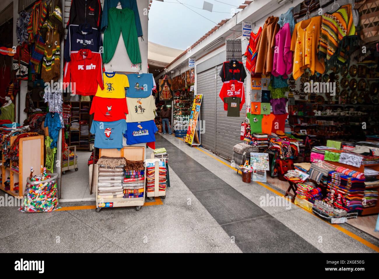12OCT2008, Lima, Peru - Display of various souvenir material at Inka ...