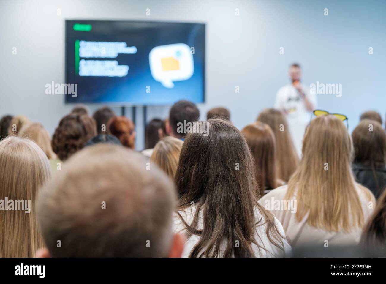 People attending seminar hi-res stock photography and images - Alamy