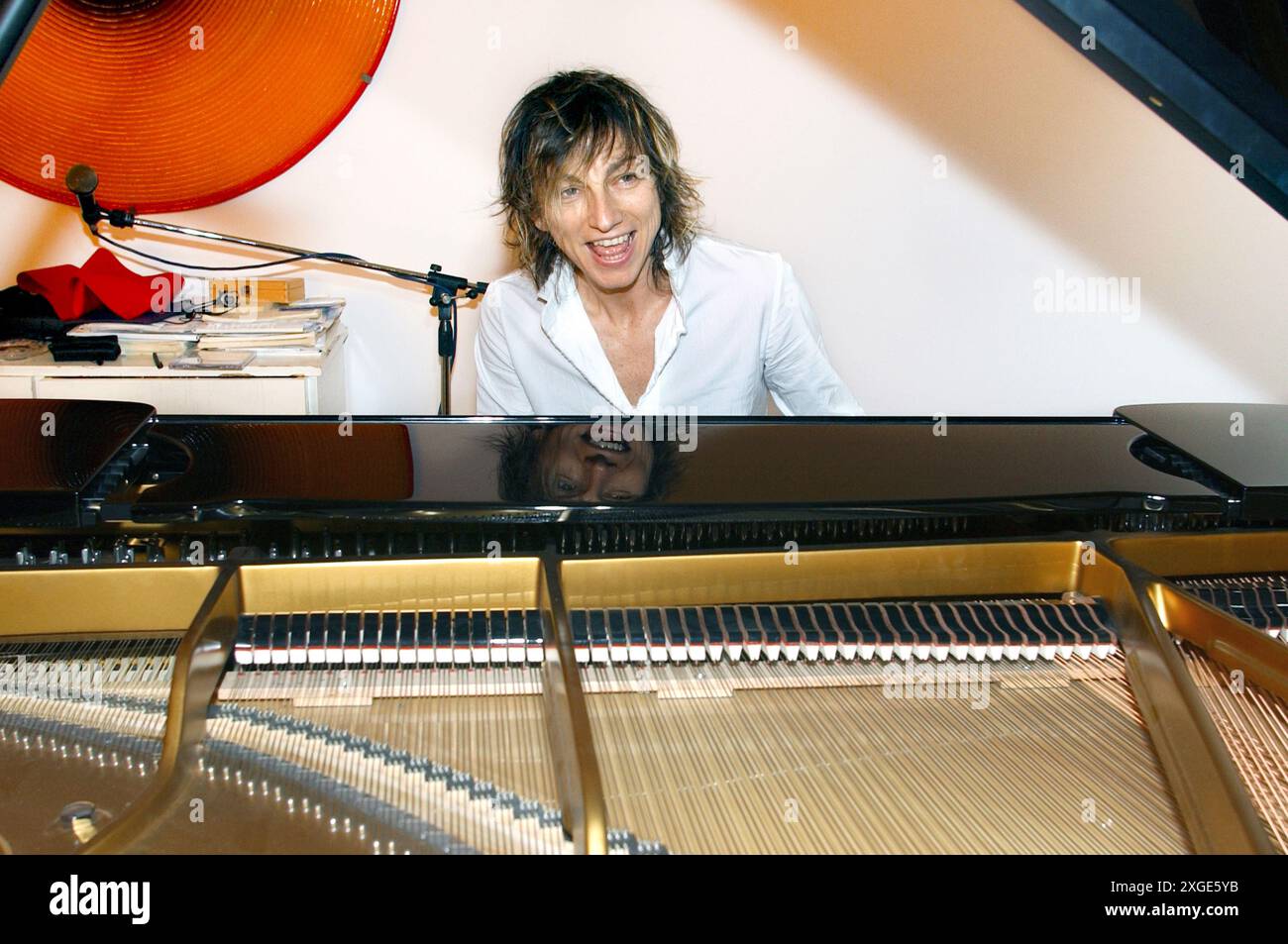 Milan Italy 27/04/2002 : Gianna Nannini, Italian singer, during the ...