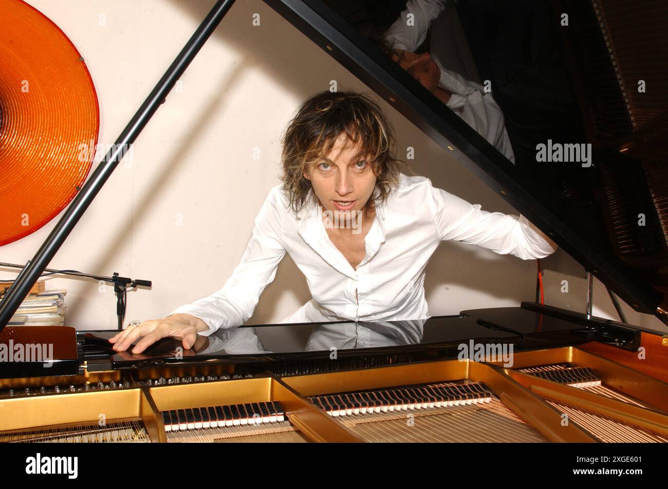 Milan Italy 27/04/2002 : Gianna Nannini, Italian singer, during the ...
