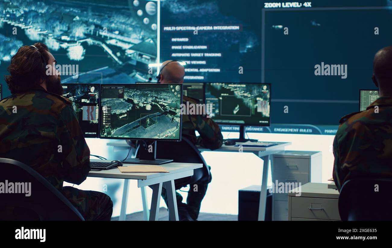 Privates team operates on radar systems to detect and track enemy ...