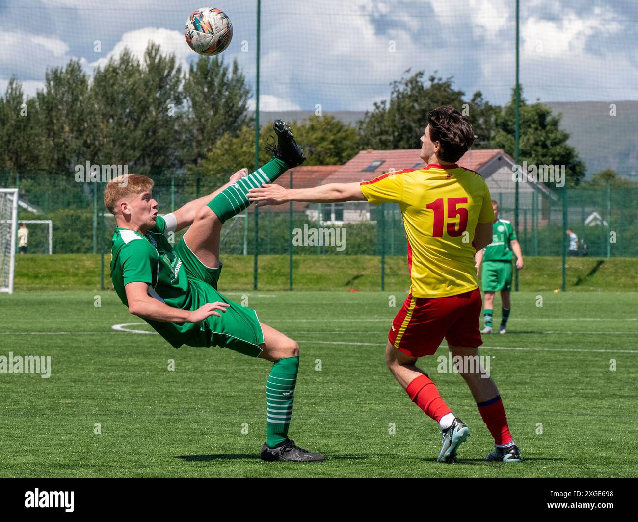 Glasgow, Scotland, UK. July 6th 2024: Rossvale Men playing a friendly ...
