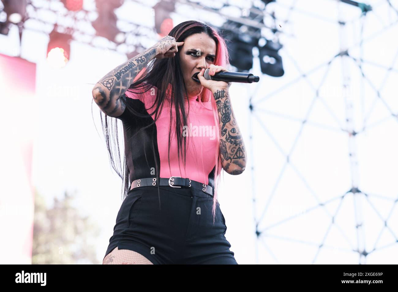 Madrid, Spain. 08th July, 2024. Kenzy Loevett from the group Megara ...