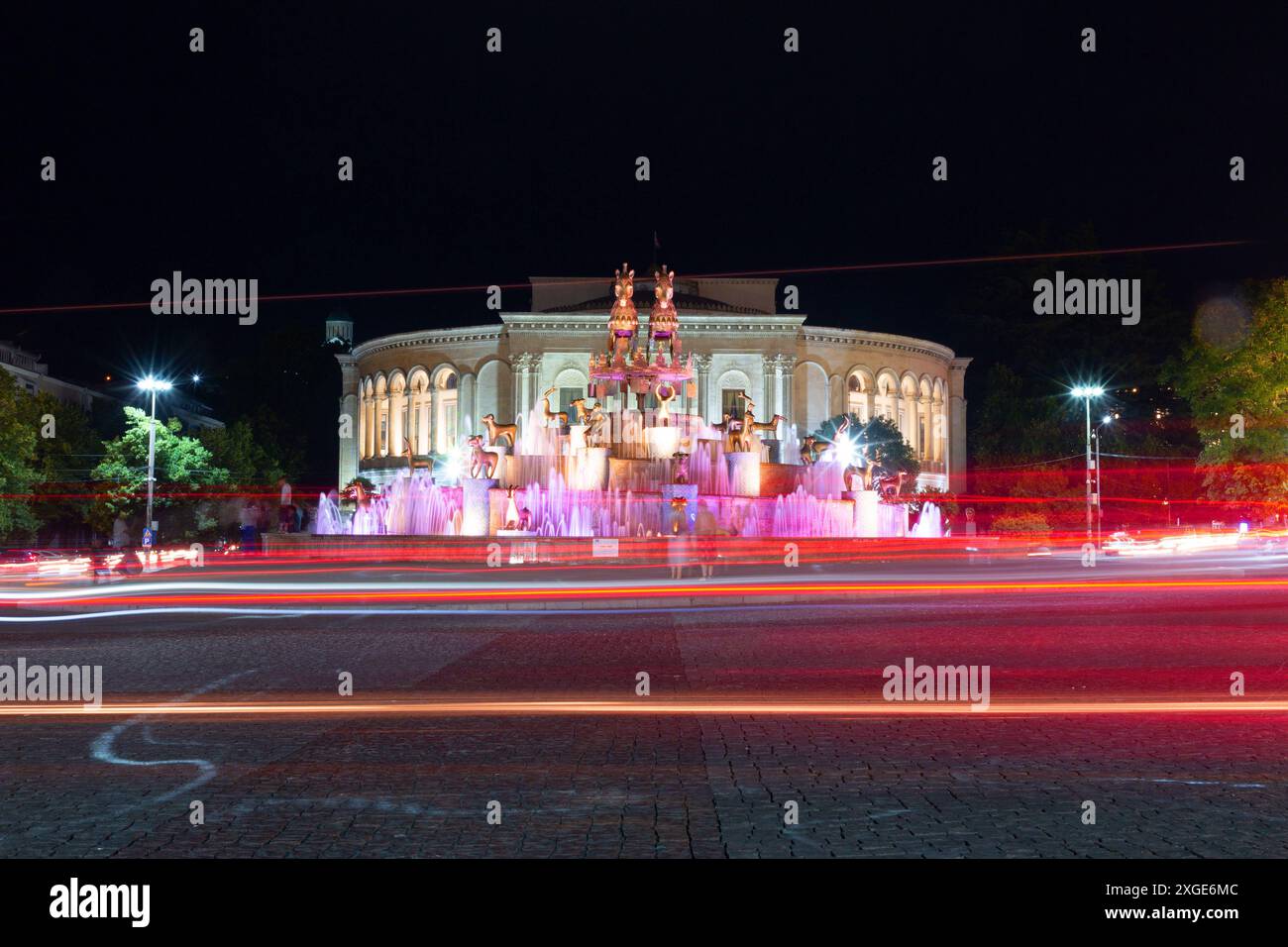 Kutaisi, Georgia - June 15, 2024: Colchis or Kolkha Fountain with ...