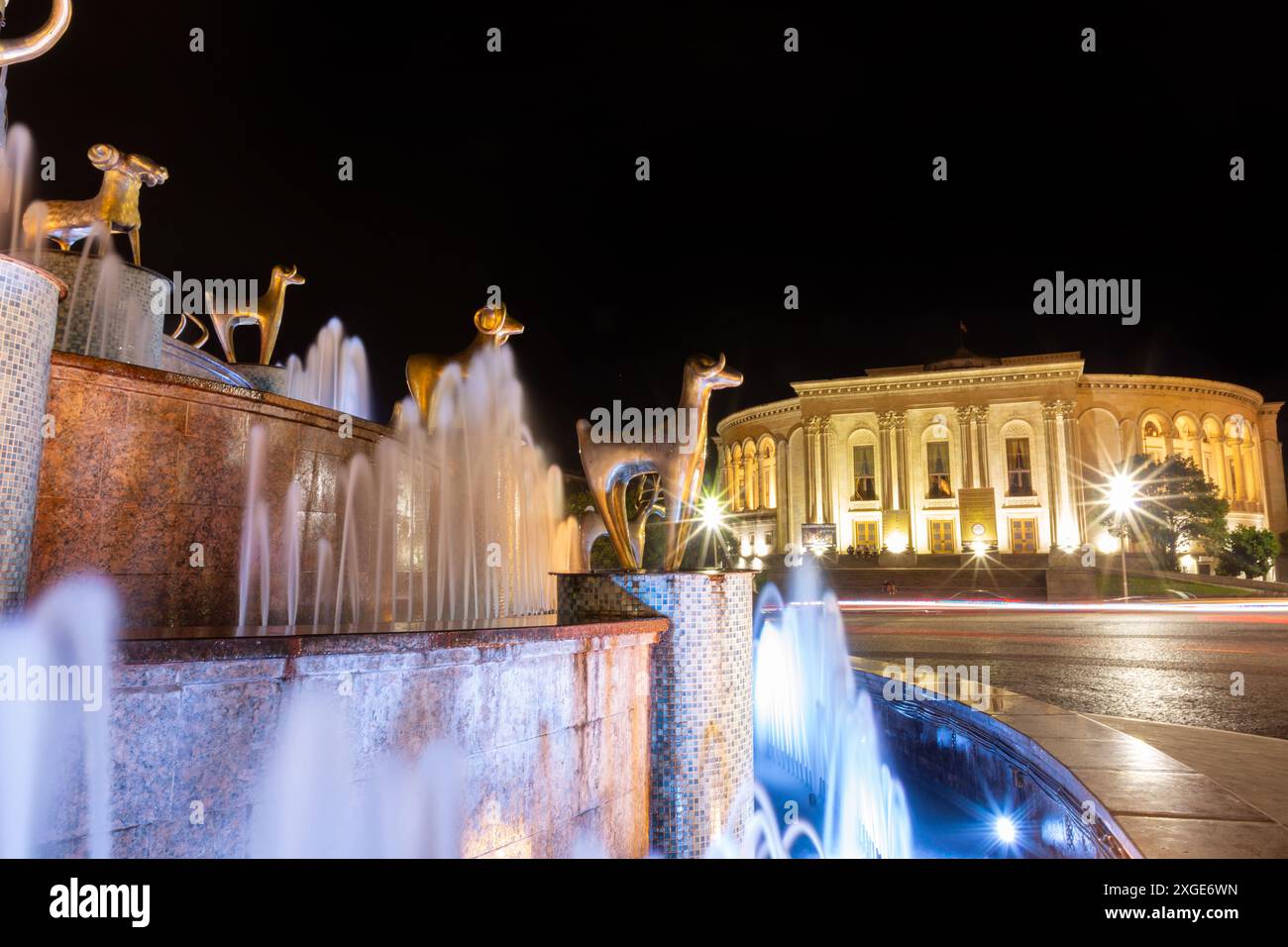 Kutaisi, Georgia - June 15, 2024: Colchis or Kolkha Fountain with ...