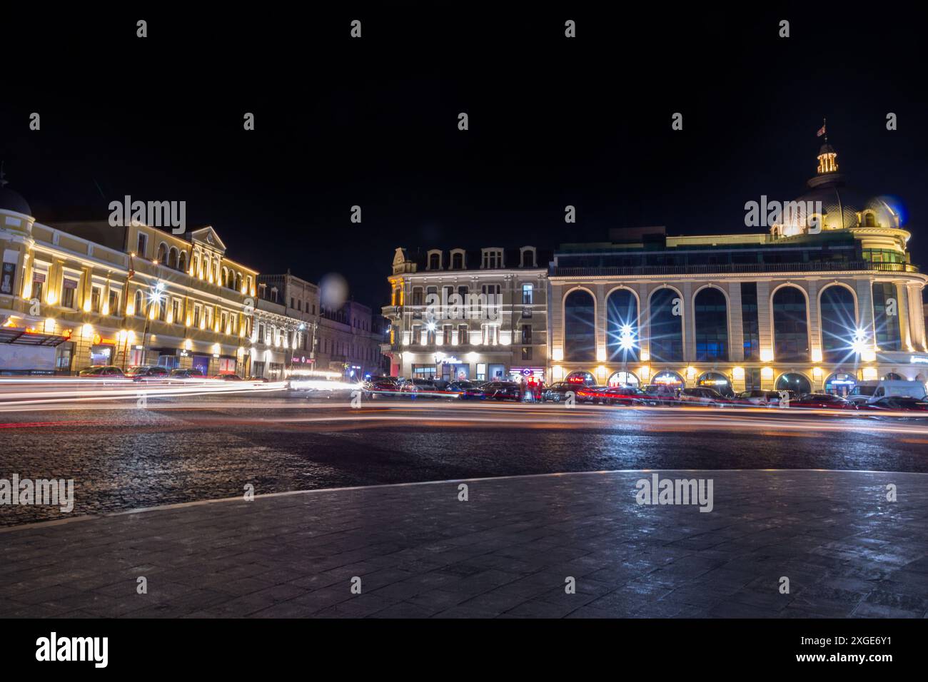 Kutaisi, Georgia - June 15, 2024: The David Aghmashenebeli Square, also ...