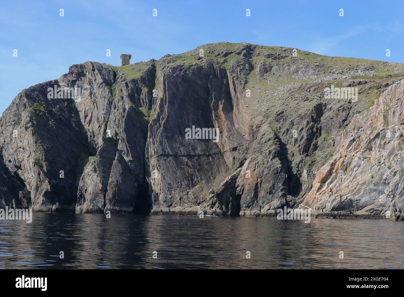 Coastal sea pitch climb Ireland coastline County Donegal Ireland ...
