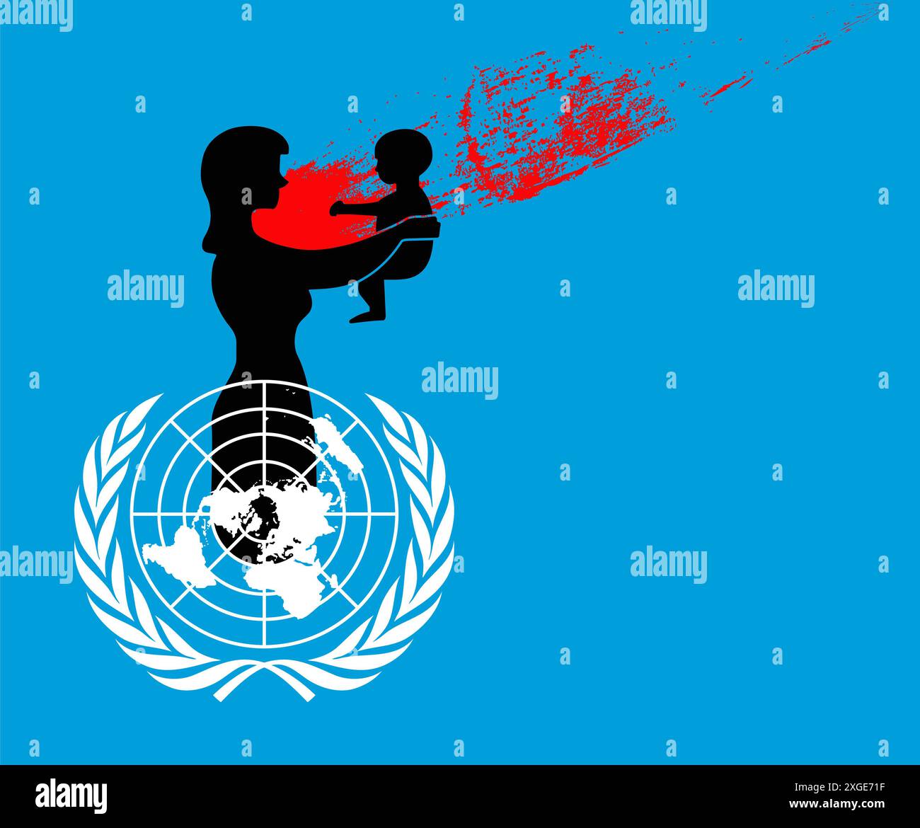 July 9, 2024 Meeting of the UN Security Council, Logo of the UN ...