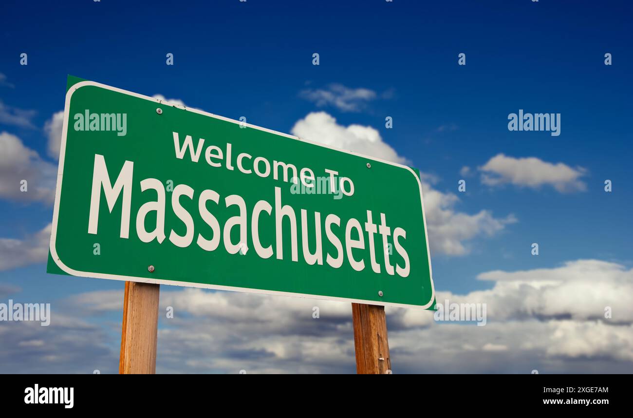 Welcome to massachusetts sign hi-res stock photography and images - Alamy