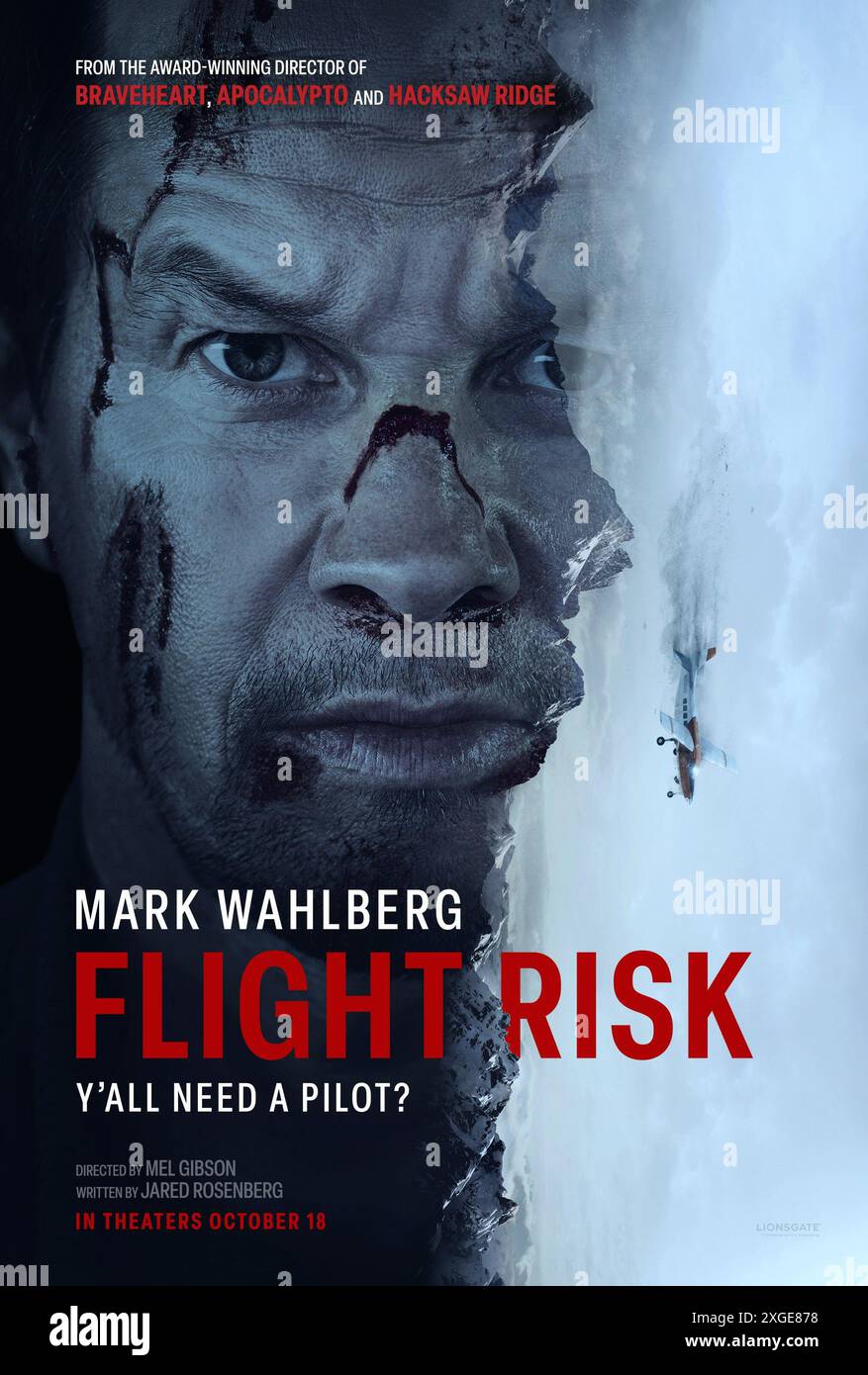 FLIGHT RISK, US poster, Mark Wahlberg, 2024. © Lionsgate Films ...