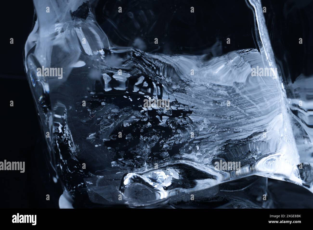 Beautiful clear ice as background, closeup view Stock Photo - Alamy