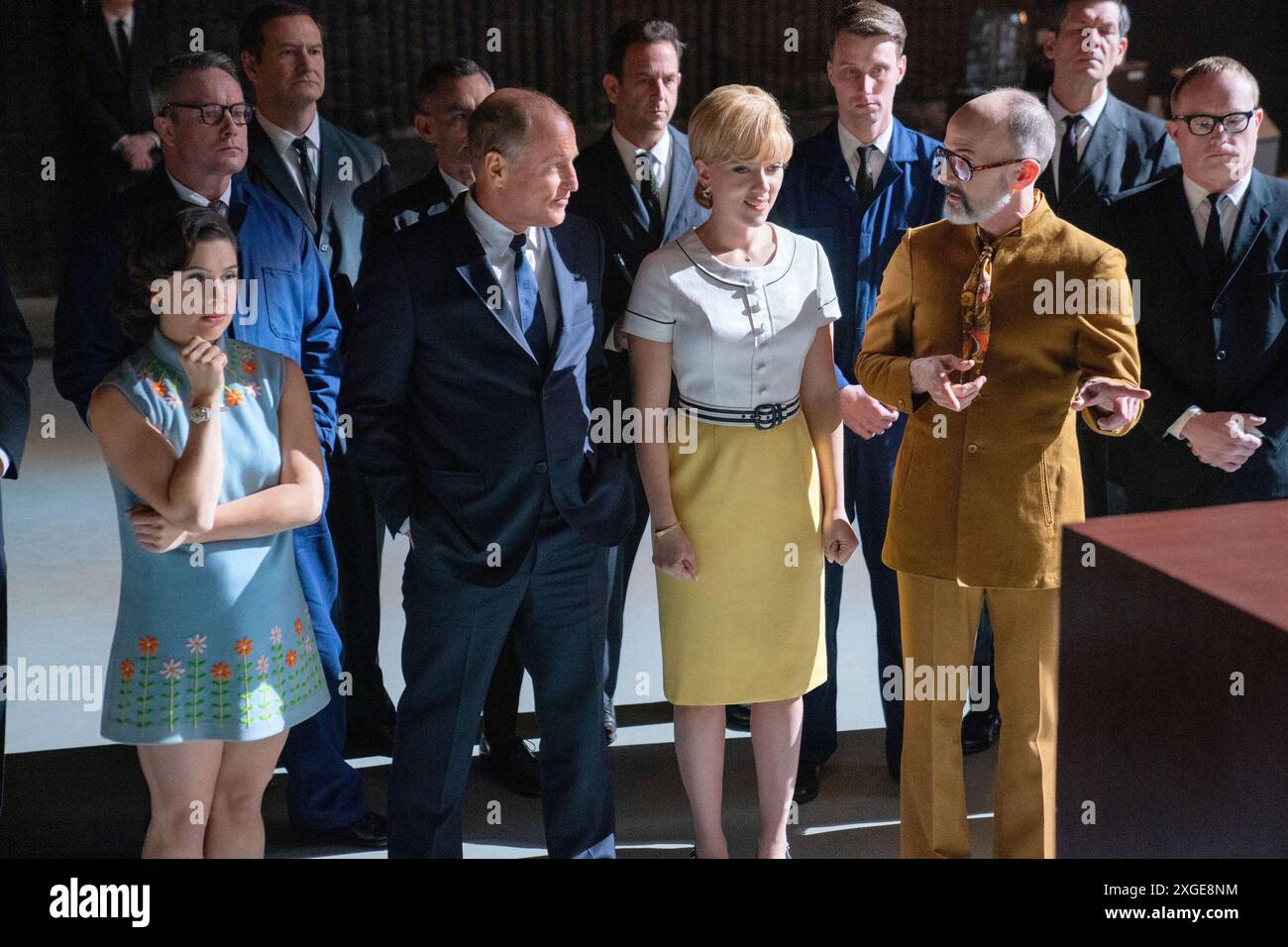 FLY ME TO THE MOON, from left: Anna Garcia, Woody Harrelson, Scarlett ...